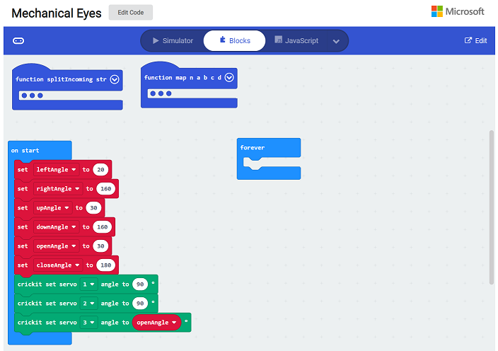 Microbit Eyes - Think Create Learn